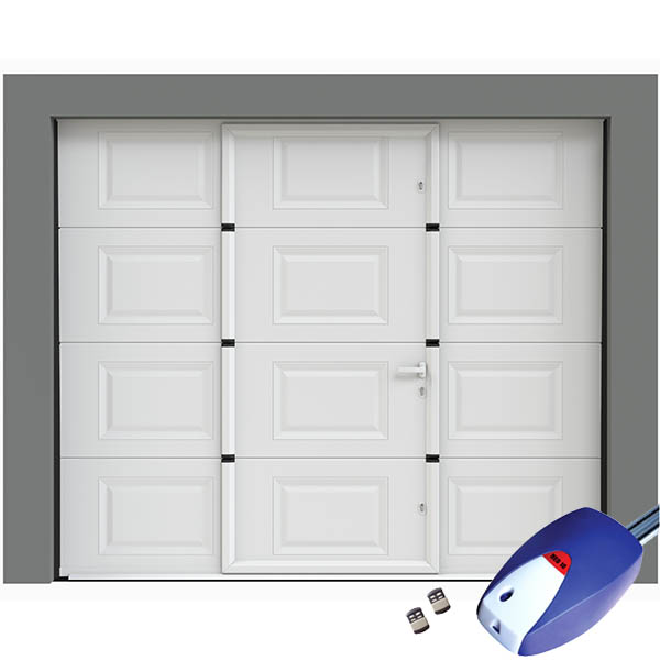 Porte Garage Motorise Avec Portillon