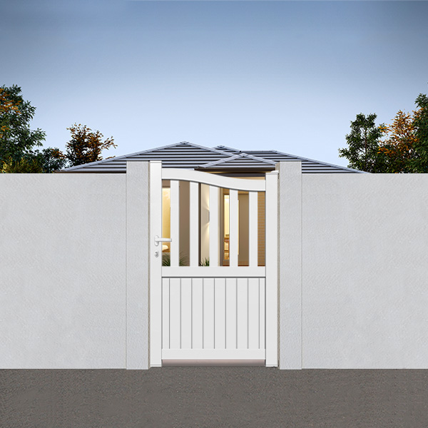 Portillon aluminium chapeau de gendarme promo CL05 - Portail battant